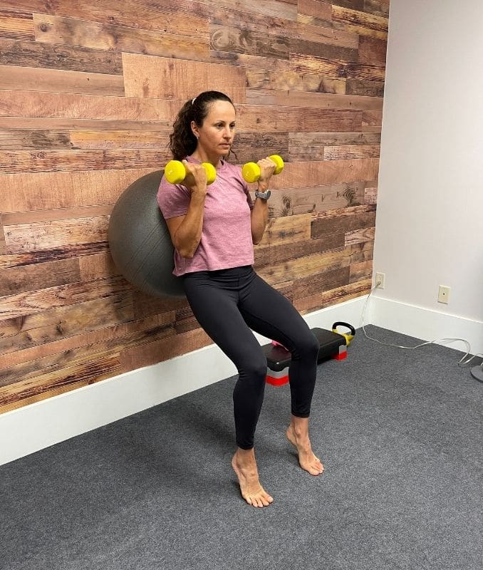 Bicep Curls with Calf Raises 2 - Exercises For Injuries Bicep Curls with Calf Raises 2 - Exercises For Injuries